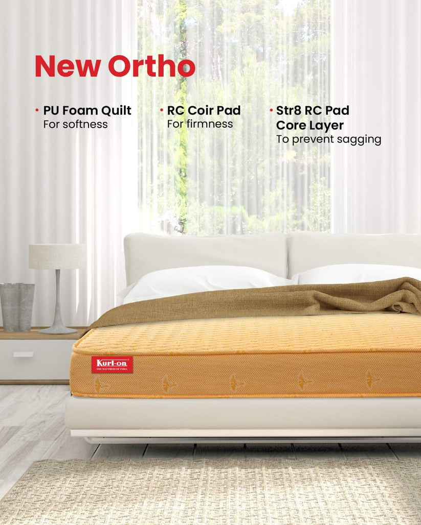 Kurlon New Ortho Mattress. Coir mattress 7 inches – Knix Sleep